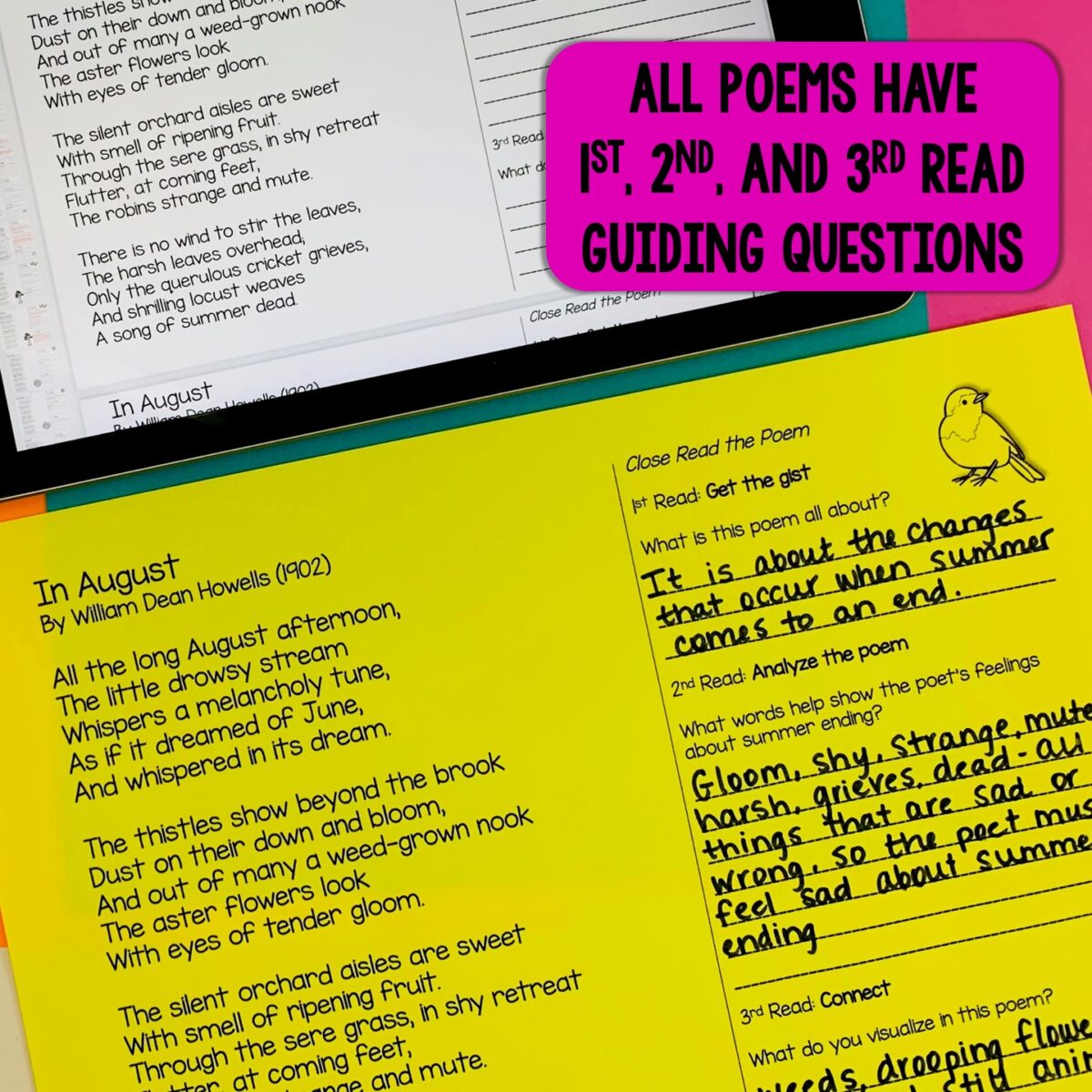 Close Reading Poetry Through the Year: Printable & Digital - Ideas by Jivey