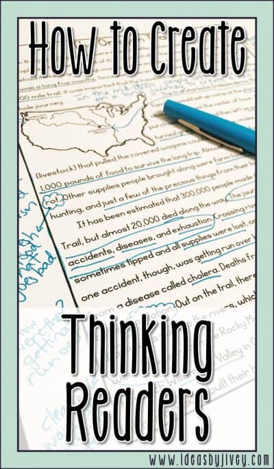 Your Guide to Engaging Students as Thinking Readers - Ideas by Jivey