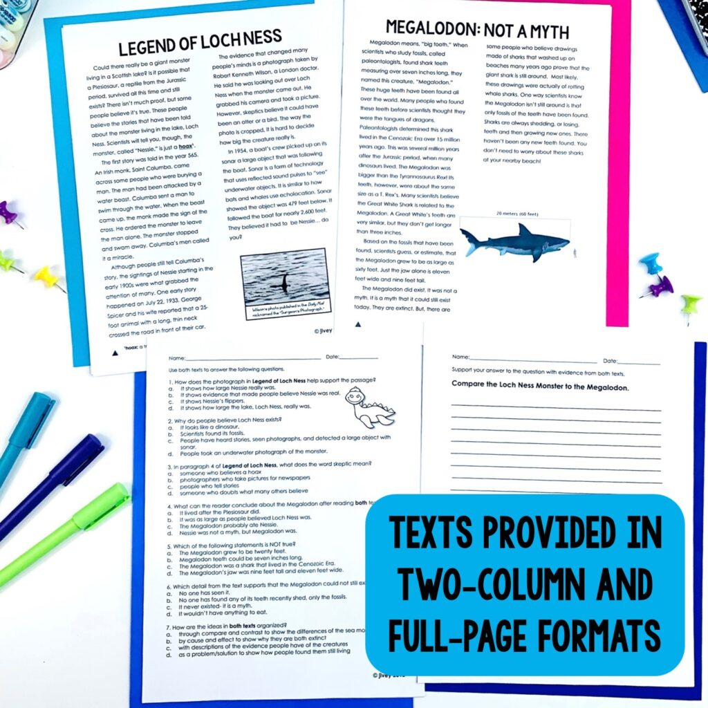 Paired Texts [Print & Digital]: Mysteries of the Deep Grades 4-6 ...