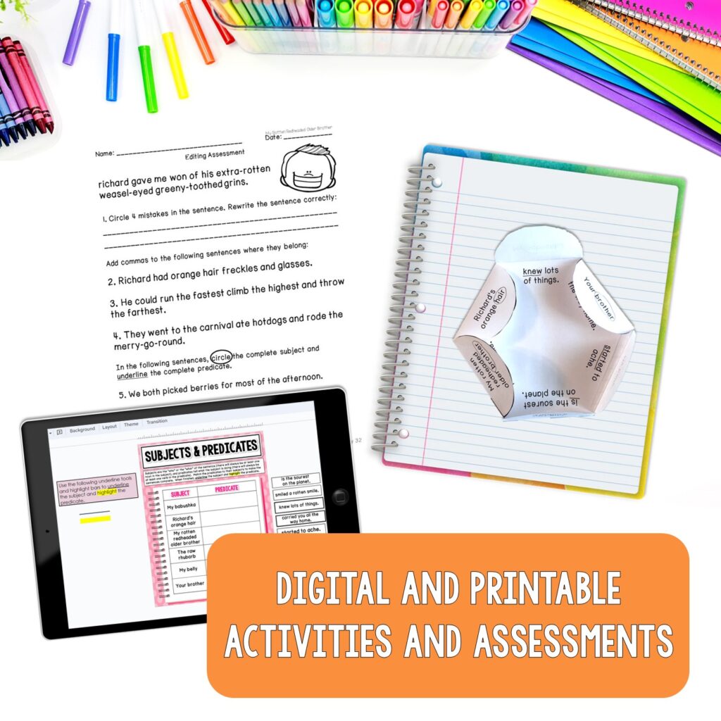 Daily Grammar Mentor Sentence Units (VOLUME 1) Bundle (Grades 3-5): 40 ...