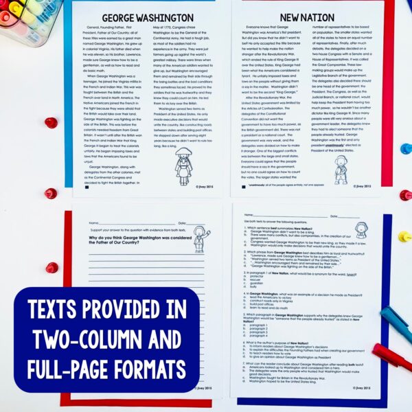 Paired Texts [Print & Digital]: February and March Leveled for Grades 4 ...