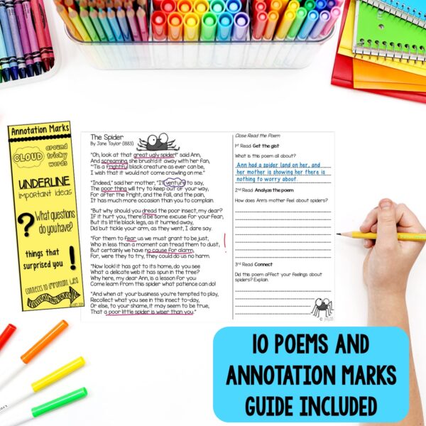 Close Reading Poetry Through the Year: Printable & Digital - Ideas by Jivey
