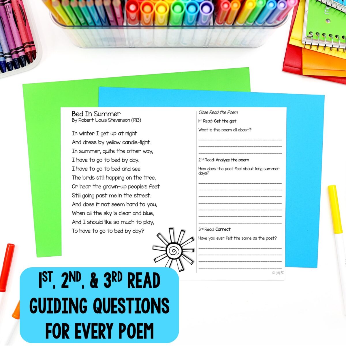 Close Reading Poetry Through the Year: Printable & Digital - Ideas by Jivey