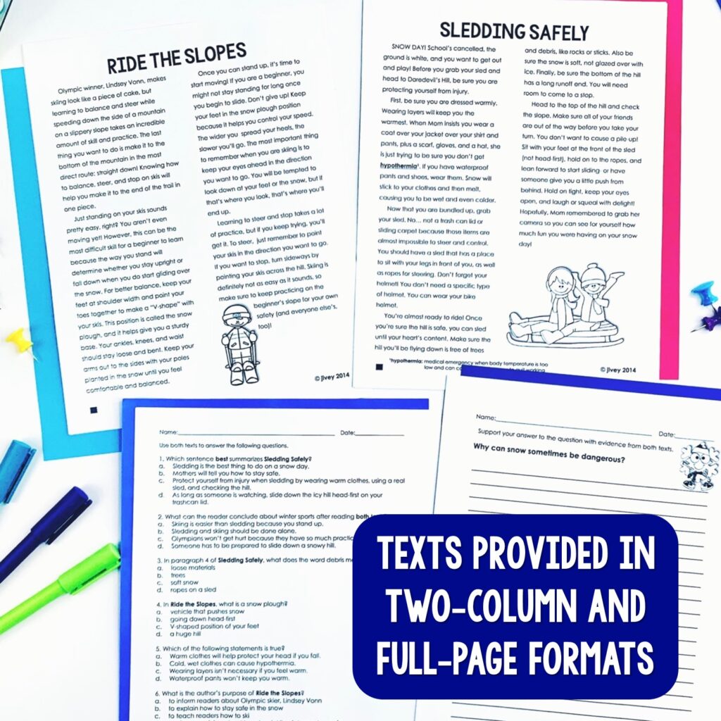 Yearlong Print and Digital Paired Text Bundle for Grades 4-6 - Ideas by ...