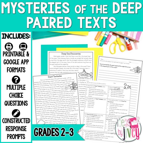 Paired Texts [Print & Digital]: Mysteries of the Deep Gr 2-3 - Ideas by ...