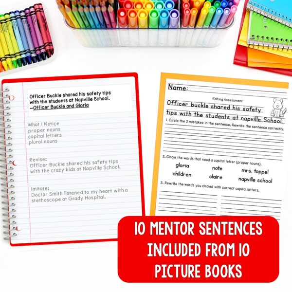 Mentor Sentences Unit: Daily Grammar First 10 Weeks (Grade 2) - Ideas ...