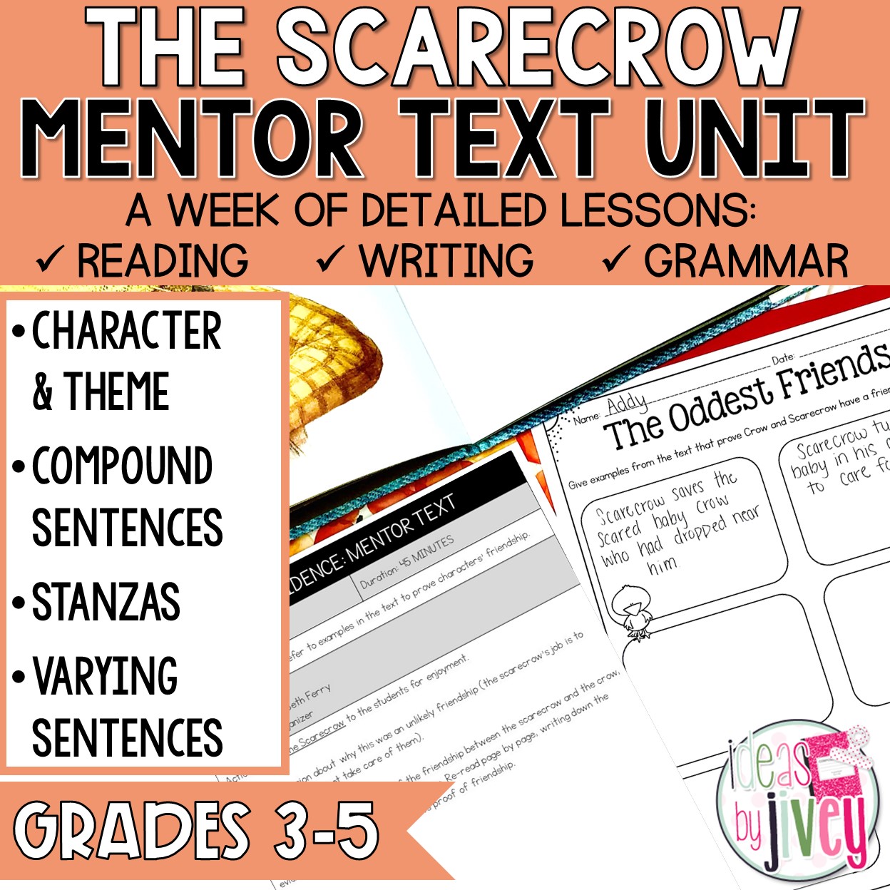 The Scarecrow Mentor Text Unit for Grades 3-5 - Ideas by Jivey