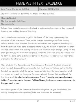 The Scarecrow Mentor Text Unit for Grades 3-5 - Ideas by Jivey