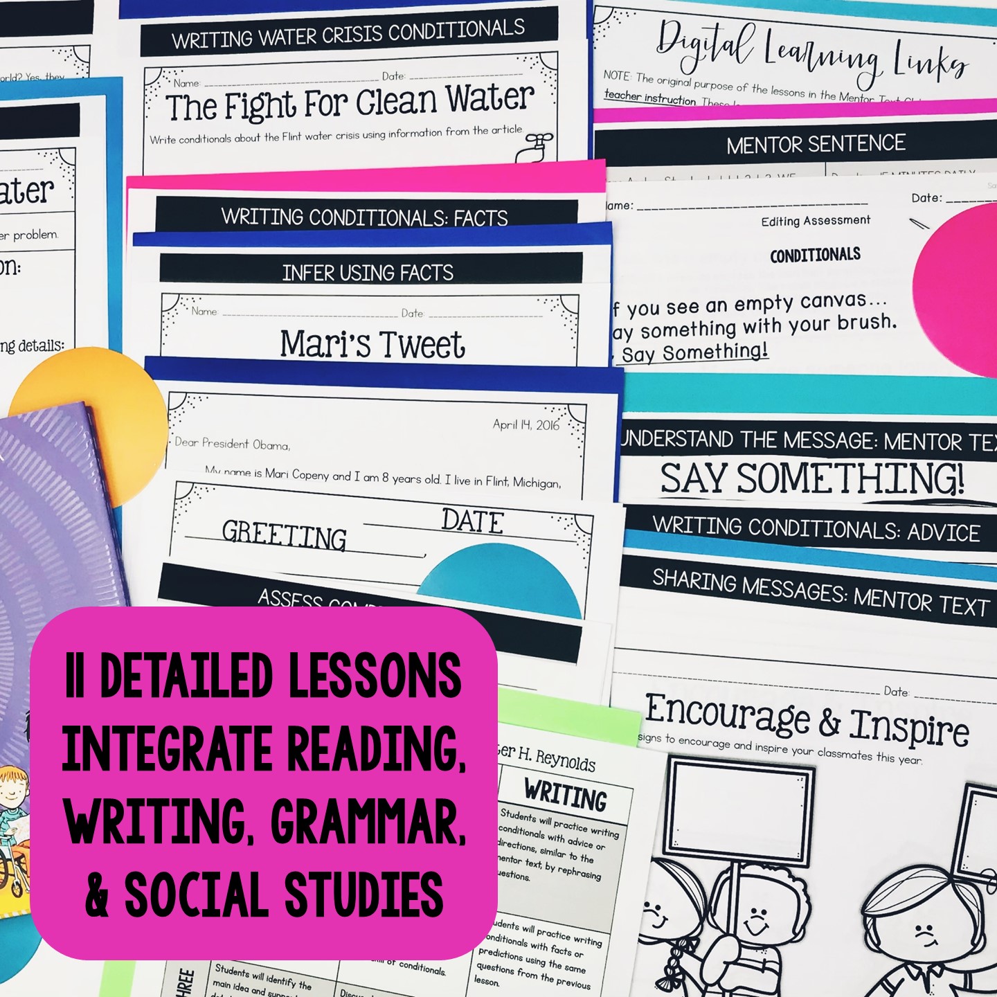 Say Something! Mentor Text Unit for Grades 3-5 - Ideas by Jivey