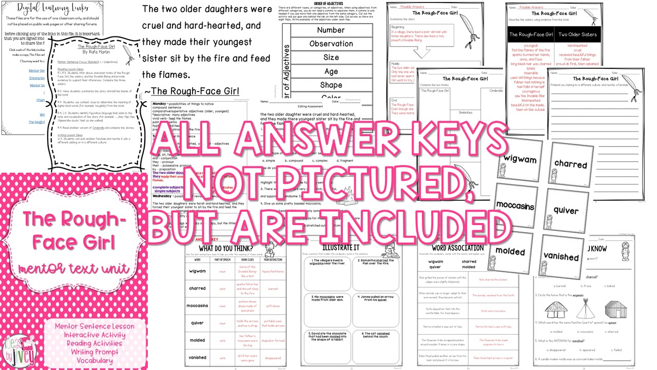 The Rough-Face Girl Mentor Text Digital & Print Unit - Ideas by Jivey