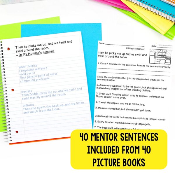 Daily Grammar Mentor Sentence Units (VOLUME 3) Bundle (Grades 3-5): 40 ...