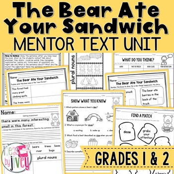 The Bear Ate Your Sandwich Mentor Text Digital & Print Unit - Ideas by ...