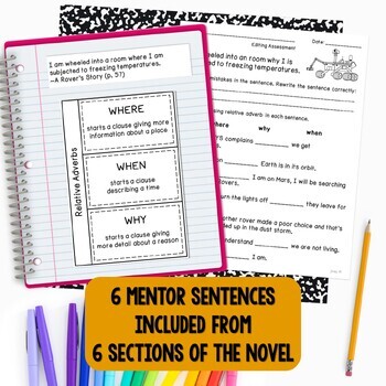 A Rover's Story Mentor Sentences & Interactive Activities for Grades 4 ...