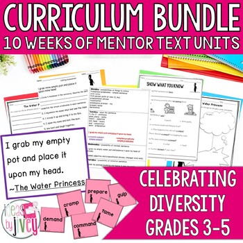 Celebrating Diversity Grammar & Reading Bundle for 10 Mentor Texts ...