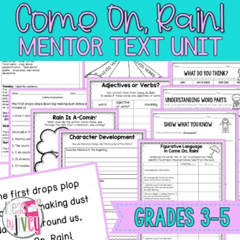 Come On, Rain! Mentor Text Unit - Ideas by Jivey