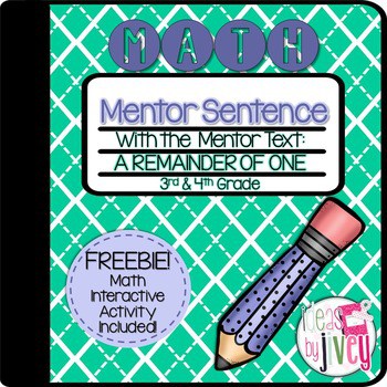 {FREEBIE!} Math Mentor Sentence & Interactive Notebook Activity - Ideas ...