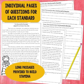 Fiction & Nonfiction Standards-Based Reading Assessments | 3rd Grade ...