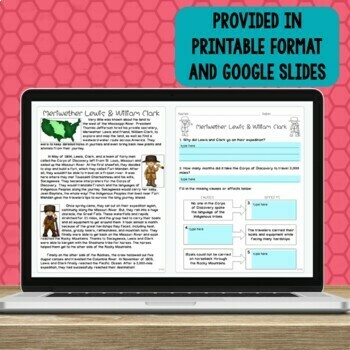 Louisiana Purchase, Lewis and Clark, & Sacagawea- Reading Integration ...