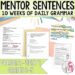 NONFICTION Mentor Sentences: Daily Grammar Vol 2, Fourth 10 Weeks ...