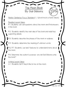 Nonfiction Reading and Writing Grades 1-2 Companion - EARTH SCIENCE ...