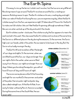 Paired Texts [Print & Digital]: Earth's Revolution/ Rotation & Leap ...