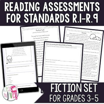 R.1 - R.9 All Standards Fiction Reading Assessments - Paired Texts ...