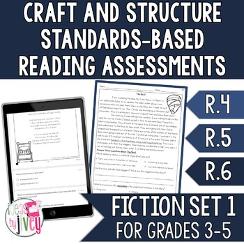 R.4, R.5, R.6 Fiction Craft Standards-Based Reading Assessments (SET 1 ...