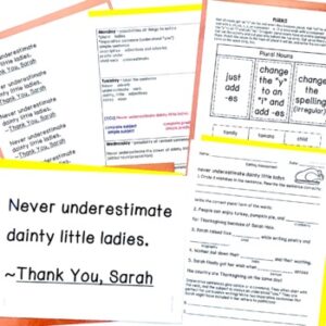 Thank You Sarah - Thanksgiving ELA Lessons for grades 3-5 - Ideas by Jivey