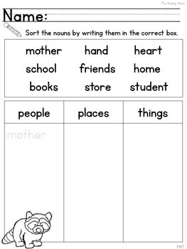 The Kissing Hand: Free Mentor Sentence Lesson for Emergent Readers (K-1 ...