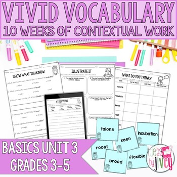 Vocabulary Practice Activities & Worksheets Companion to Just the ...