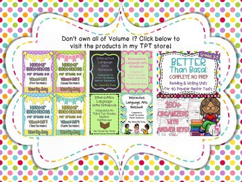 Volume 1 At-A-Glance (Mentor Sentences & Better Than Basal Reading ...