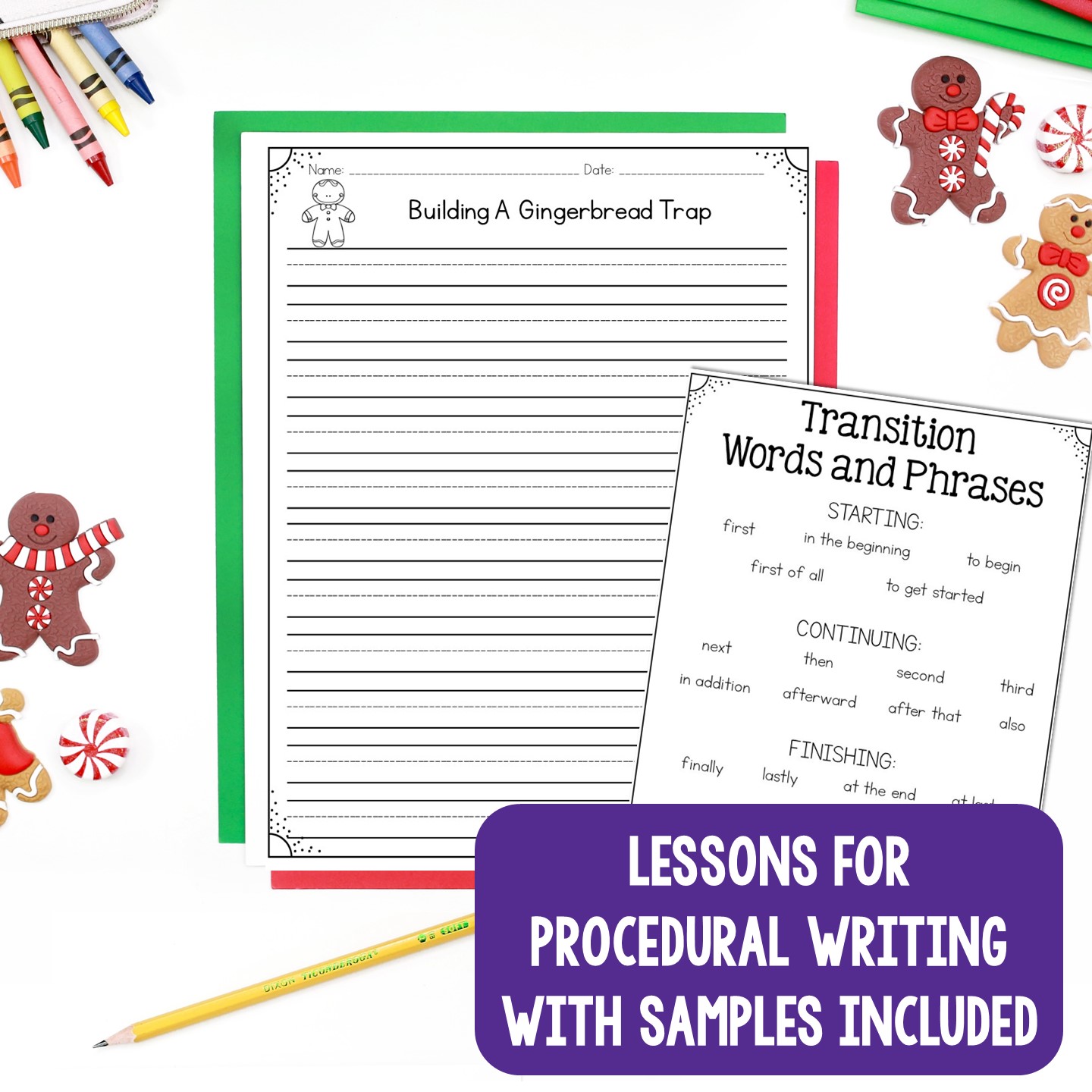 How to Catch a Gingerbread Man Holiday Mentor Text Unit for Grades 1-2 ...