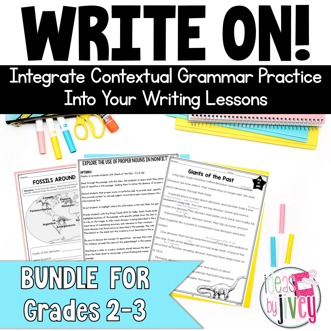 Grammar In Context Writing Lessons and Activities BUNDLE for 2nd / 3rd ...