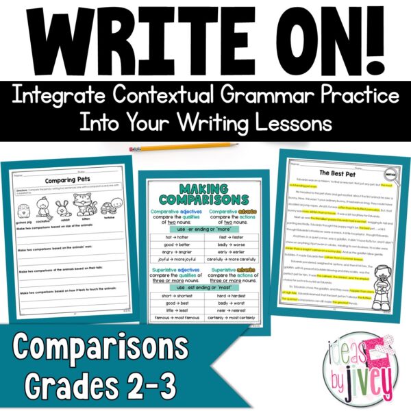 Making Comparisons - Grammar In Context Writing Lessons for 2nd / 3rd ...