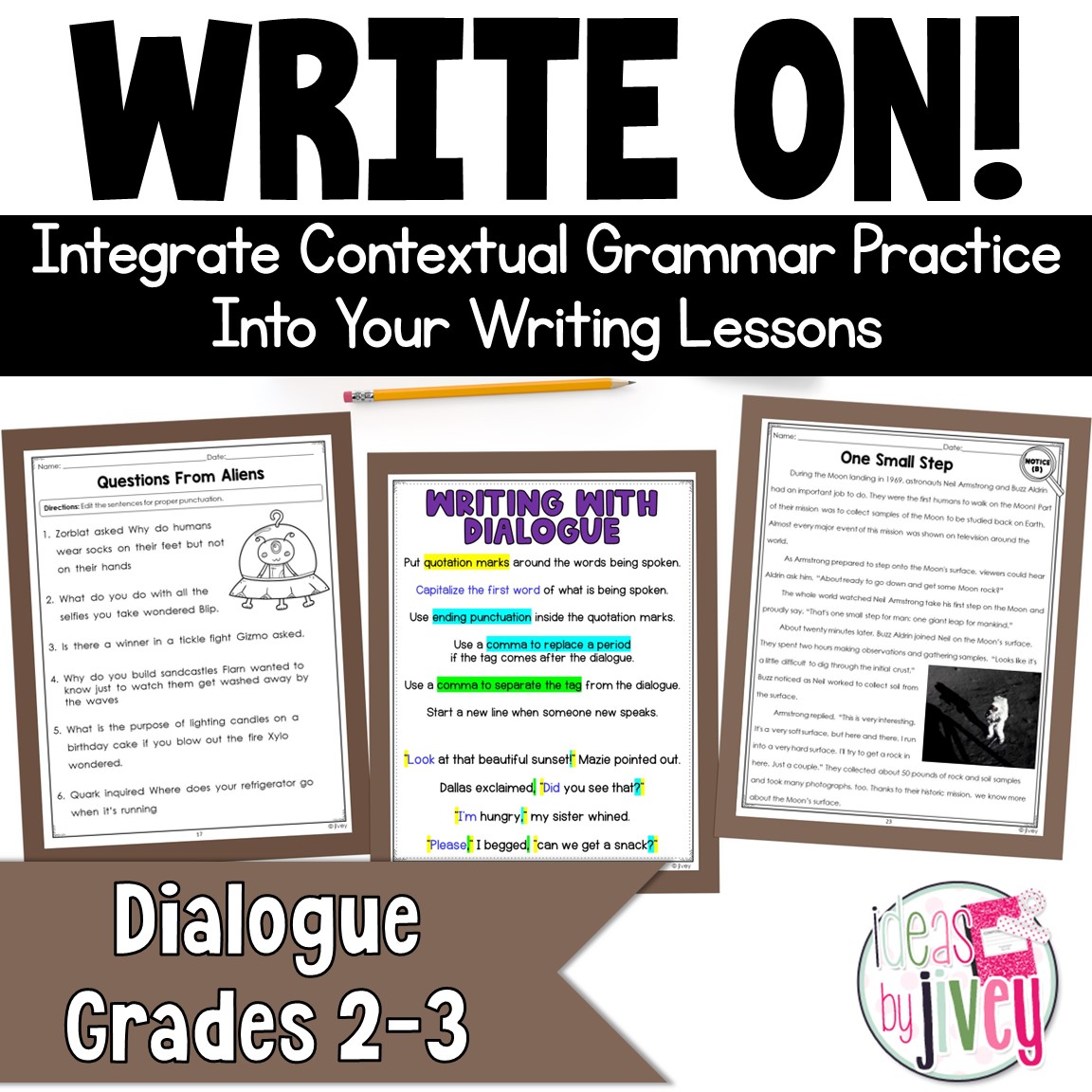 Writing With Dialogue - Grammar In Context Writing Lessons for 2nd ...