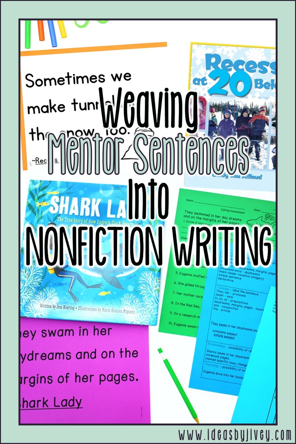 Weaving Mentor Sentences Into Writing: Nonfiction Writing - Ideas by Jivey